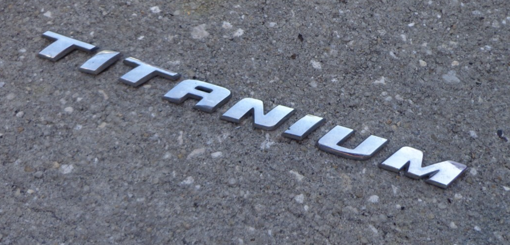 Ford Titanium emblem letters badge logo Fusion Escape OEM Genuine ...