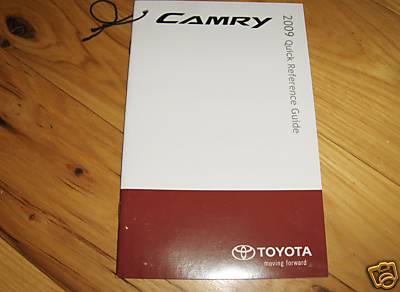 2009 Toyota Camry Quick Reference Guide Owners manual Supplement | eBay
