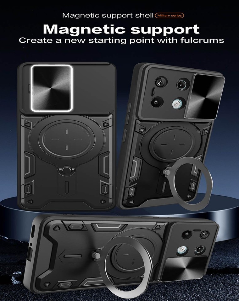 For Xiaomi Redmi Note 13 Pro 4G Ultra Thin Shockproof Case with Ring ...