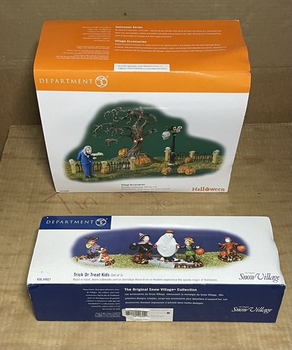 Dept 56 Halloween Village Accessories | eBay