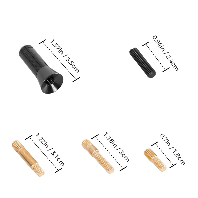 CAR BEE-STING STUBBY SHORT CARBON FIBRE BLACK MAST ANTENNA AERIAL ARIEL ...