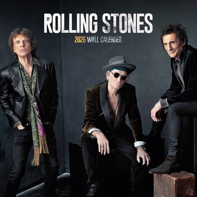 Rolling Stones (Free Poster Inside) "12 x 12" Square Wall Calendar 2026 ...