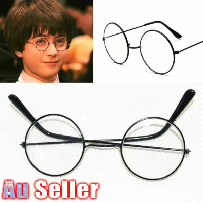 Harry Potter Black Frame Glasses Spectacles Cosplay Party Wizard Round ...