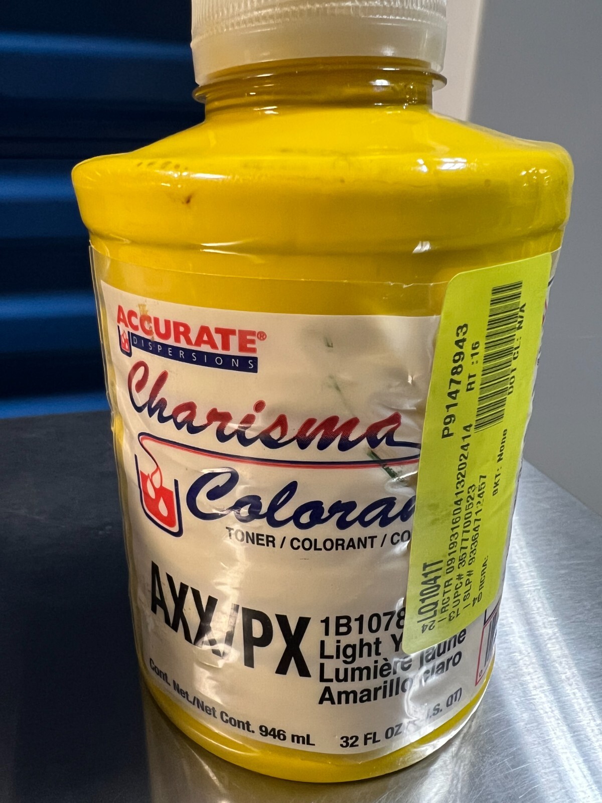 Accurate Charisma ACC007860-14 Colorant Toner 1B107860 Light Yellow, 1 ...