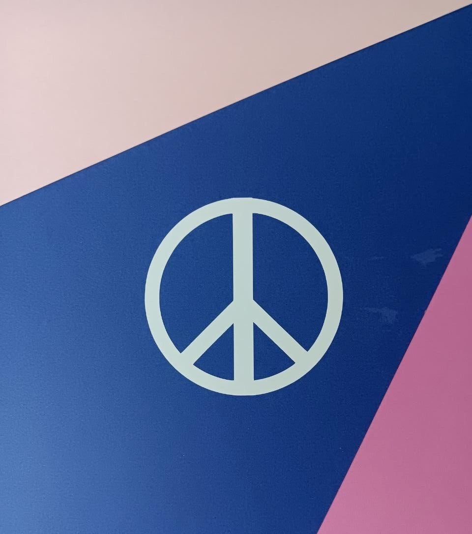 Peace Sign Vinyl Decal Tumbler Sticker Personalized Cup Name | eBay