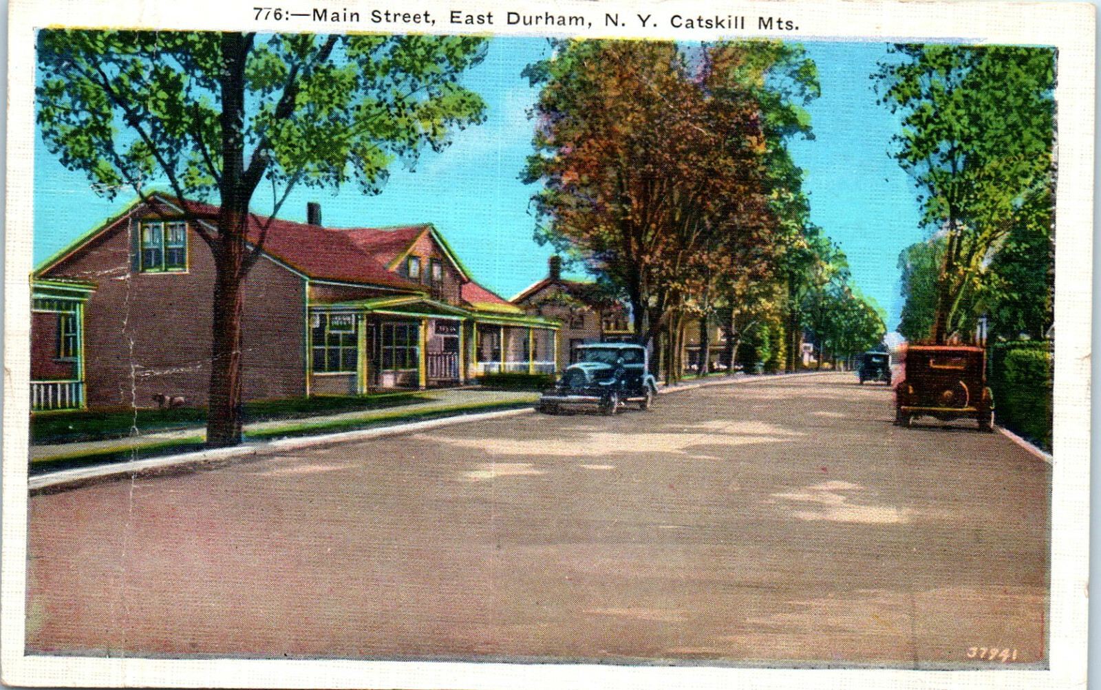 1920s Main Street East Durham Catskills New York Postcard | eBay