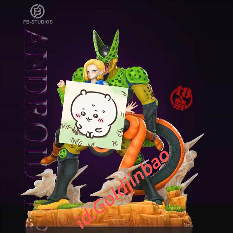 FB Studio Dragon Ball Android 18 Resin Statue Cell Model H43cm Anime In ...