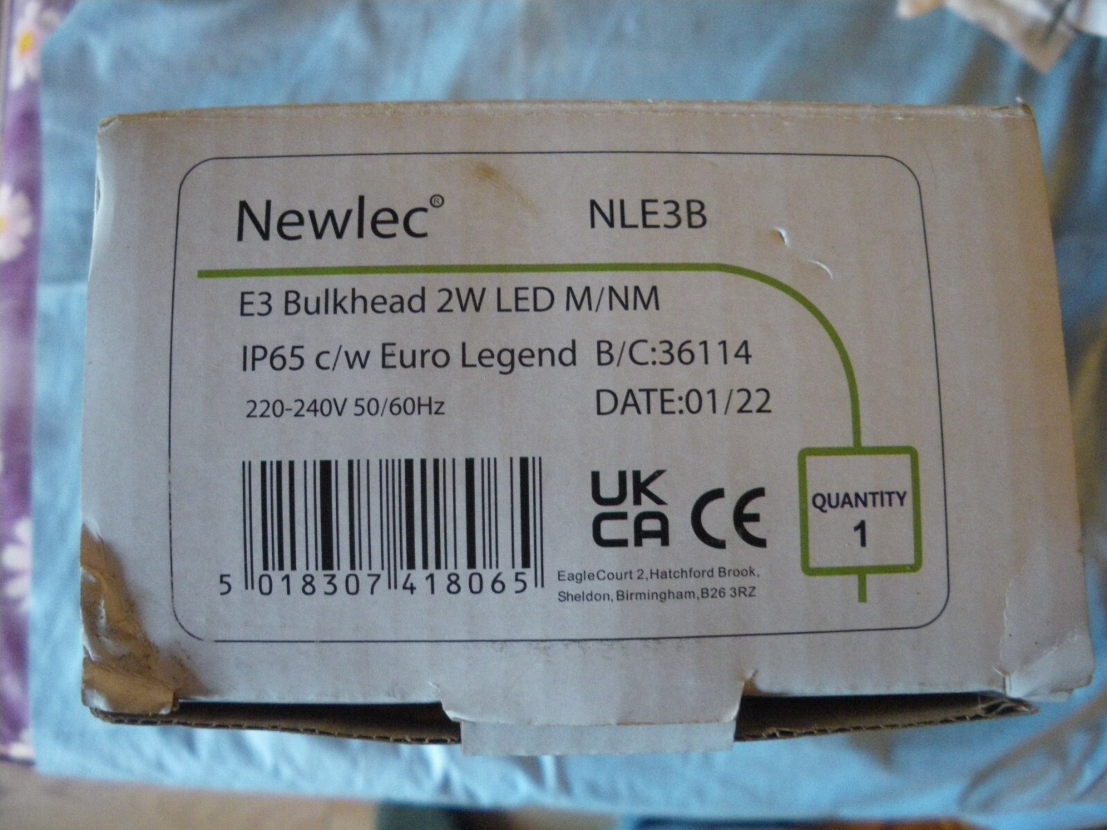 Newlec 2w LED Bulkhead Emergency Light Ip65 NLE3B for sale online | eBay