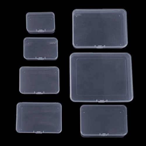 Transparent Transparent Storage Box Plastic Small Items Case Packing ...