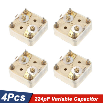 4Pcs Adjustable 224pF 4-Linear PCB Trimmer Tuning Variable Capacitors ...