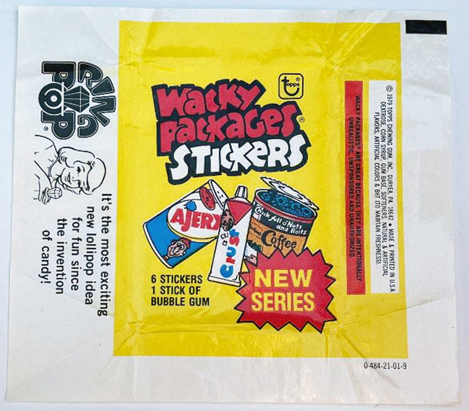 1979 Topps Wacky Packages Series #2 Wax Pack Wrapper - Ring Pop ...