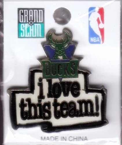 MILWAUKEE BUCKS NBA BASKETBALL VINTAGE CLASSIC OLD SCHOOL PIN SEALED ...