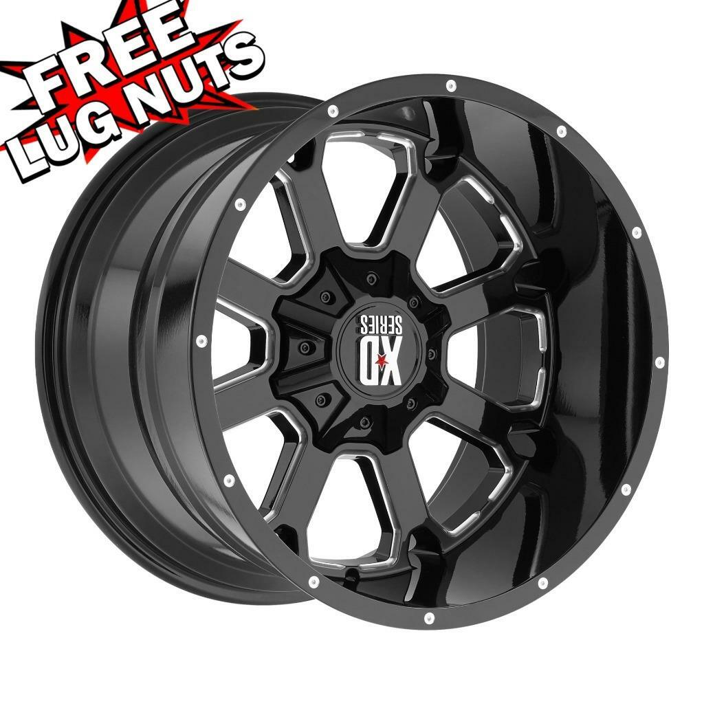 20 inch 20x9 XD XD825 BUCK 25 BLACK MILLED wheel rim 8x170 +0 | eBay