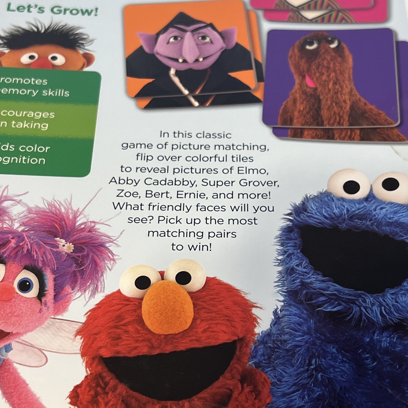 Sesame Street Matching Game Wonder Forge Ages 3 for sale online | eBay