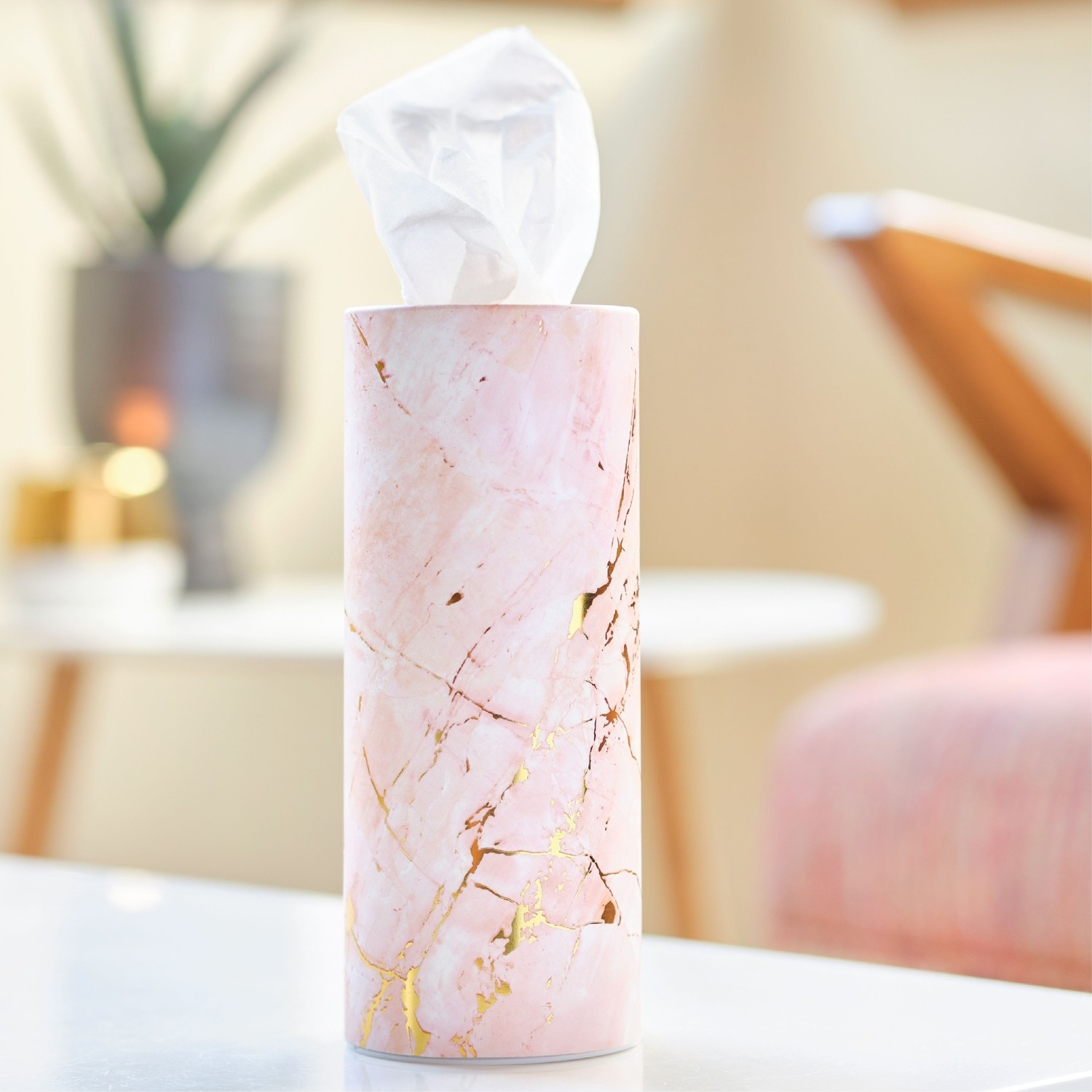 8-Pack Round Tissue Boxes for Car Cup Holder - Travel Size Refill ...