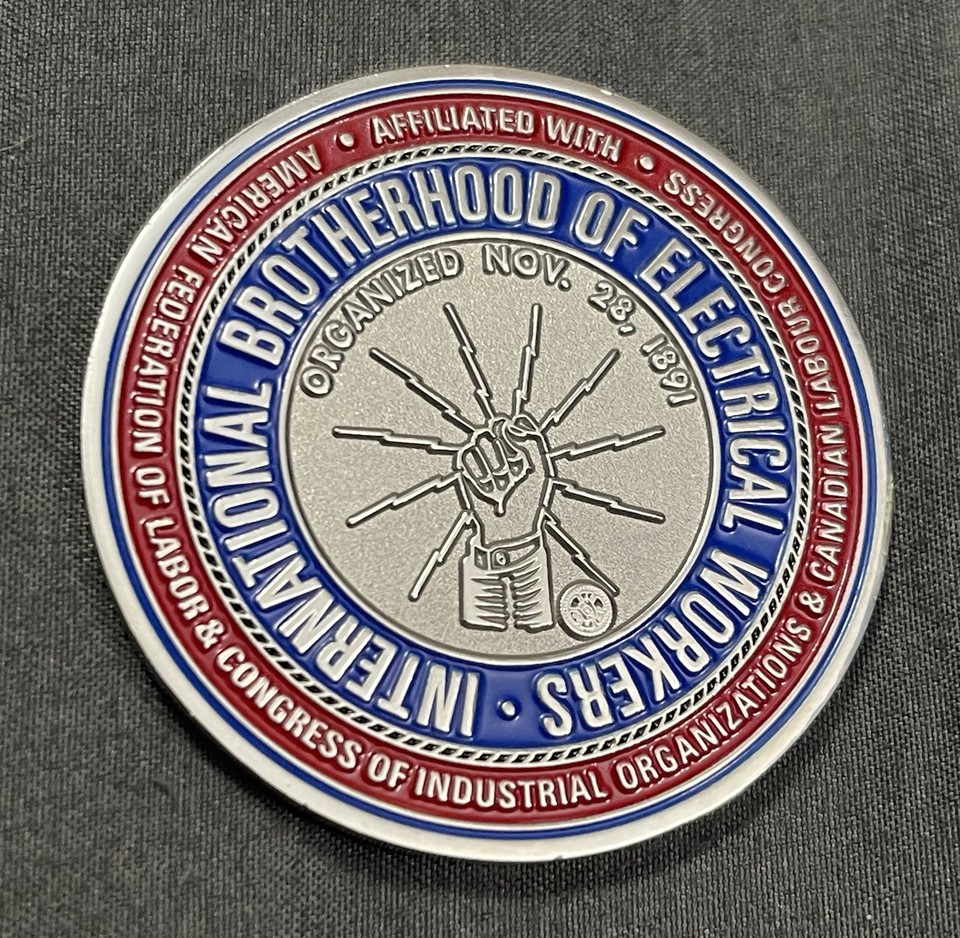 IBEW Local Union Challenge Coin Suicide Crisis Lifeline 988 Large | eBay