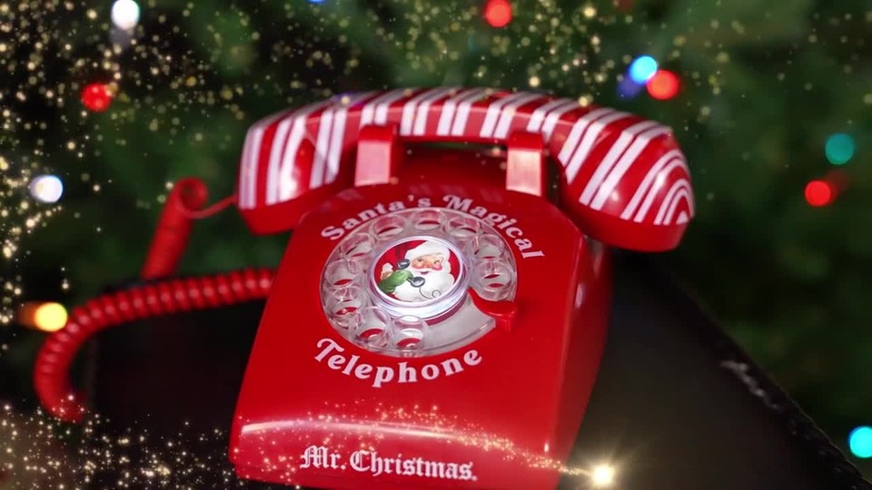 Mr. Christmas Santas Magical Telephone AI Animated Santa Claus New In ...