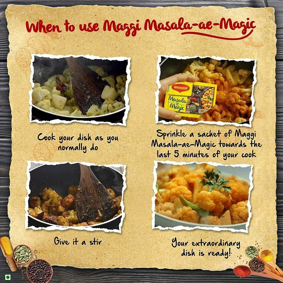 Maggi Masala-e-Magic Seasoning Vegetable Masala 72gm (12 Pouches X ...