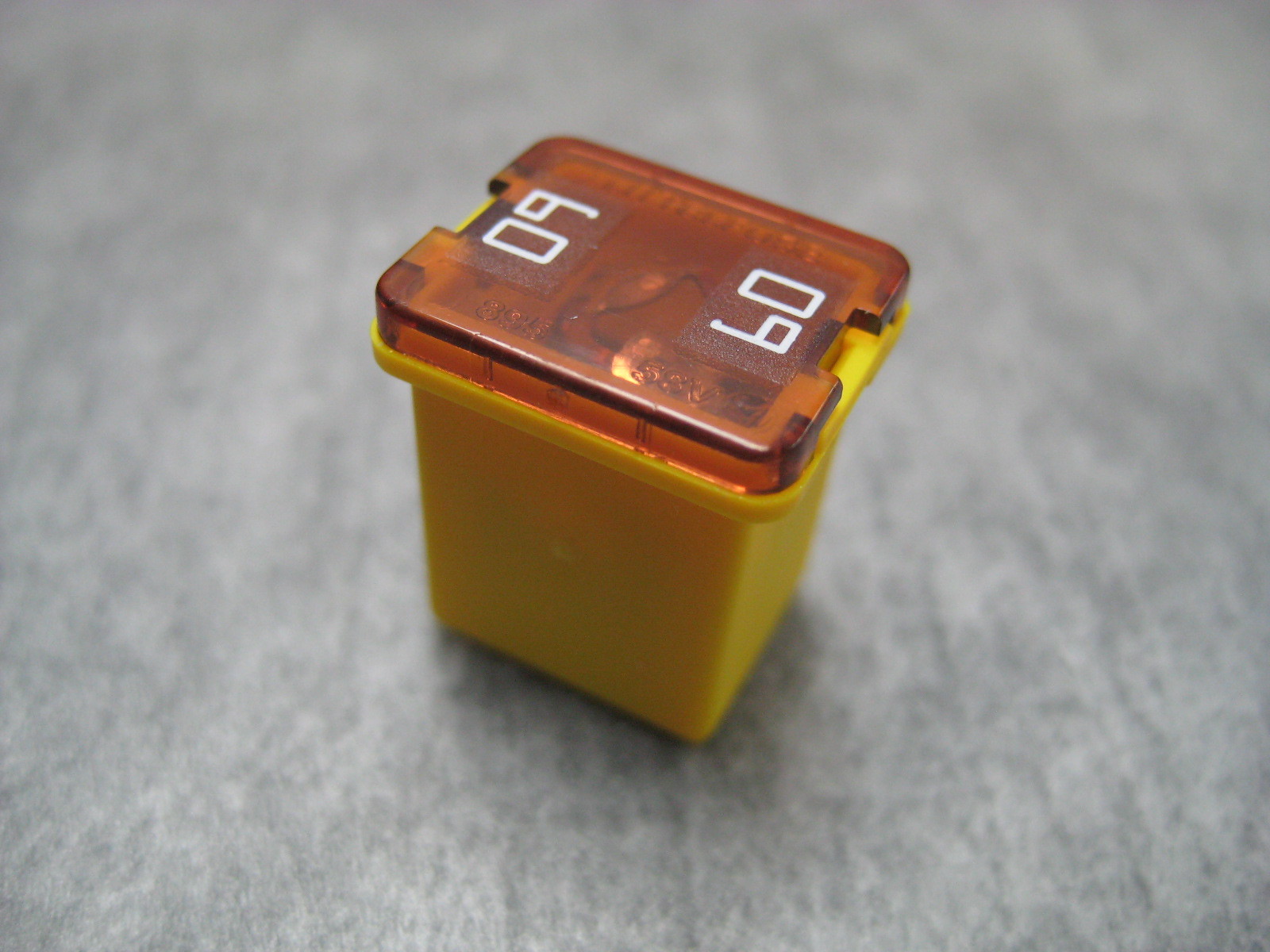 6 Fuses 60 Amp 58v Low Profile J-case Yellow Cartridge LJCA60 ...