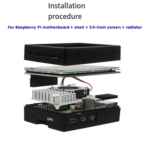 3.5 RPI Display Touchscreen 480 X 320 for 5 5B 20-Frame TFT LCD ...