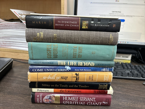 Lot 10 LDS Mormon Book Lot Vintage Latter-Day Saints Books Benson McKay ...
