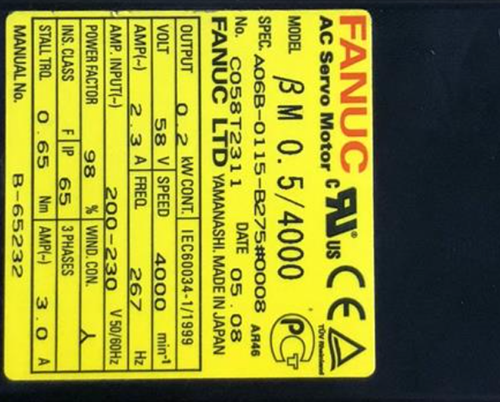 1PC New Fanuc A06B-0115-B275#0008 Servo Motor Expedited Shipping | eBay