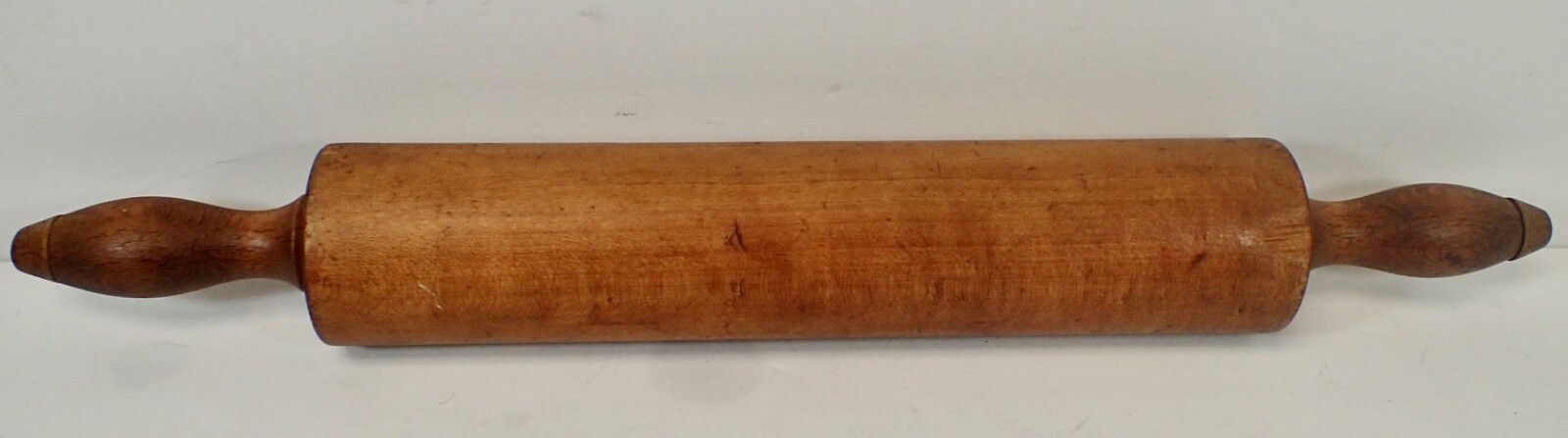 antique large wooden rolling pin w/ nice patina 19 1/4" x 2 1/4" Lot 30 ...