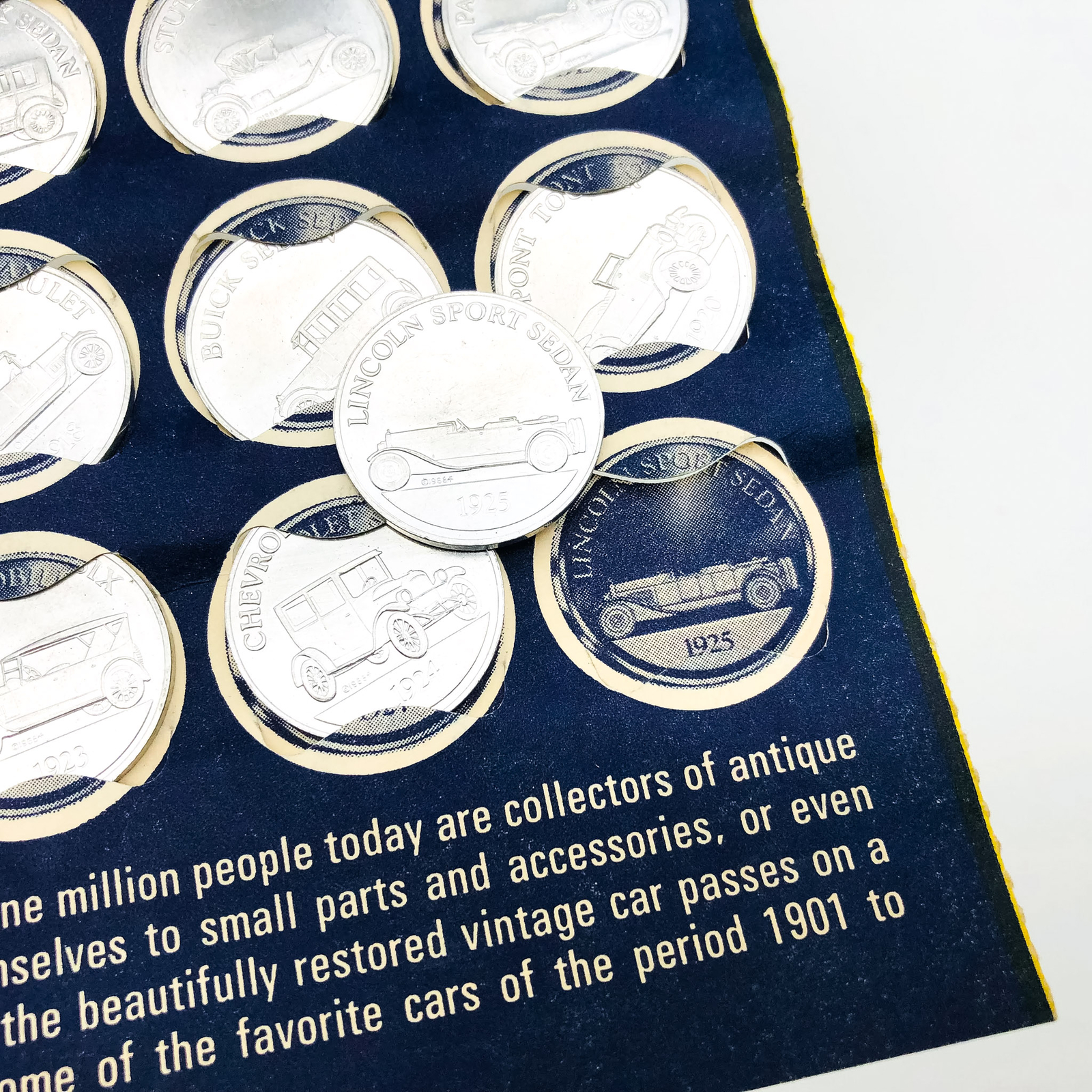 Sunoco Aluminum Antique Car Coin Collection Series 1 Franklin Mint 1901 ...