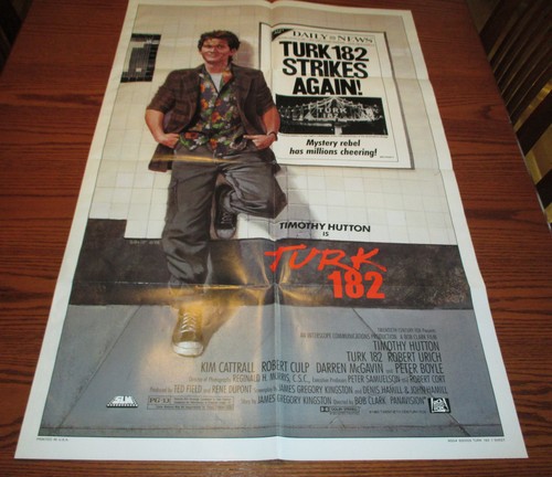 1985 Turk 182 1-SH Movie Poster FVF Timothy Hutton Kim Cattrall | eBay