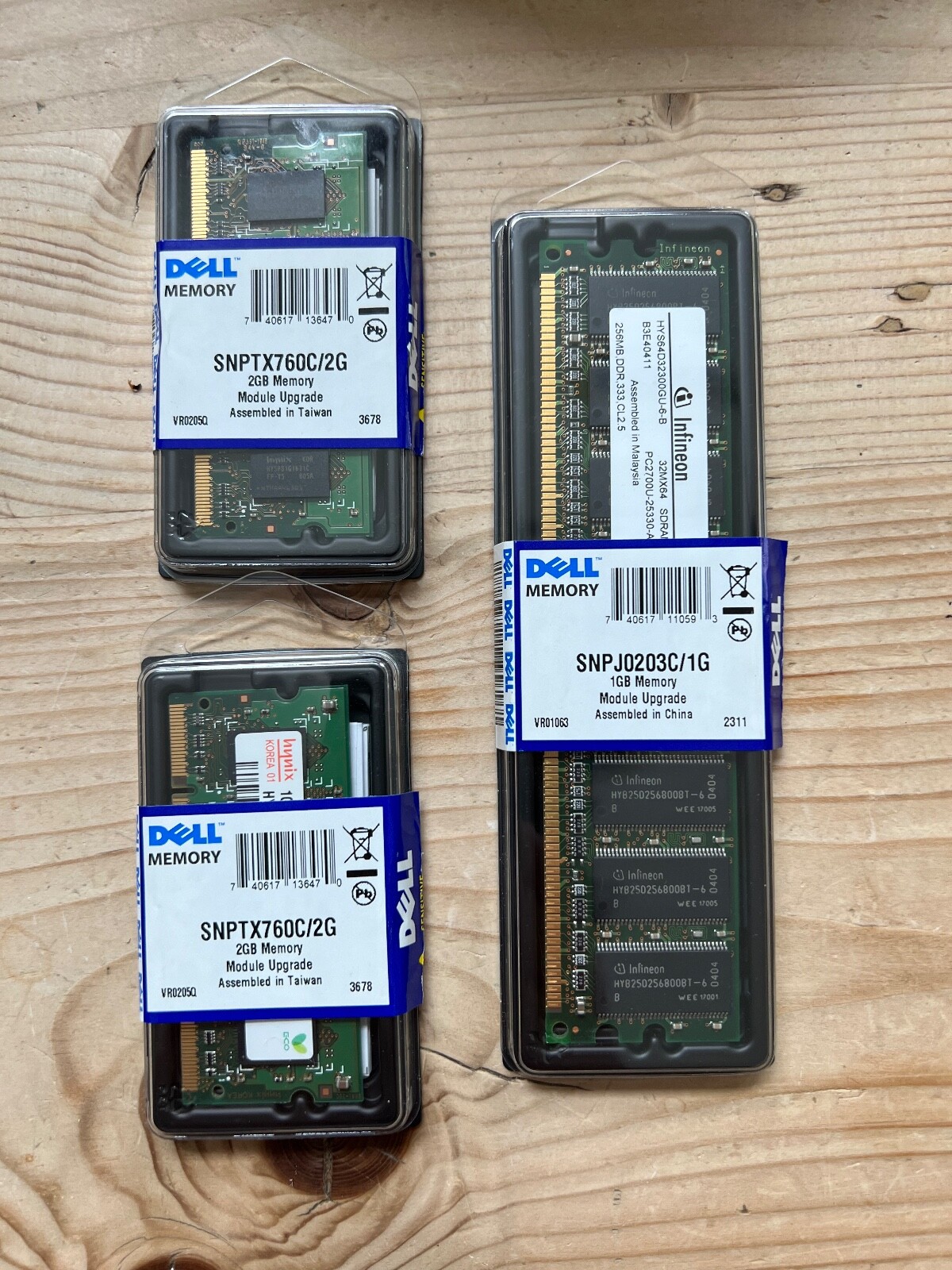 Dell Memory 2 X 2GB + 1 x 1GB Module Upgrade 3678, 2311, RAM, Memory ...