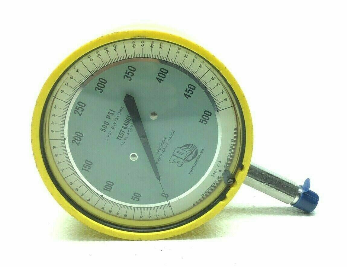 3D INSTRUMENTS 25544-27B54PLO 0-500-PSI 1/4"-NTP PRECISION DIRECT-DRIVE ...