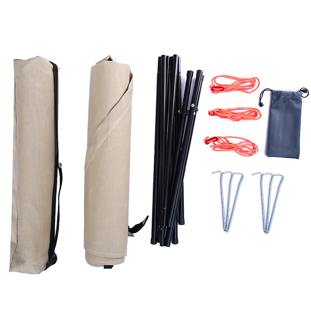 Outdoor Folding Canvas Windscreen Campfire Windshield for Camping ...