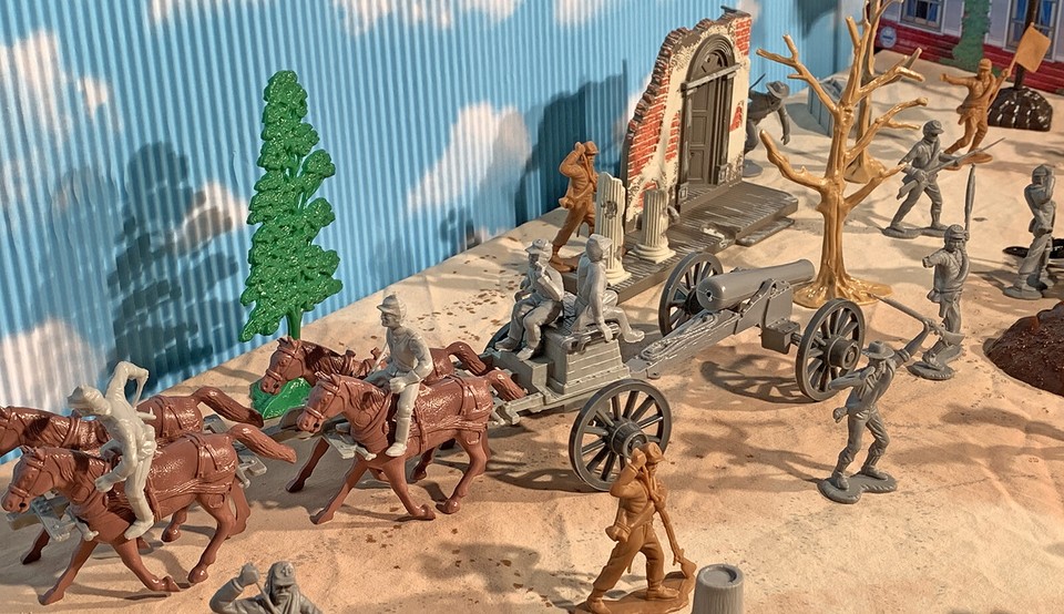Civil War Playset #3 - Marx Replica 1960s Civil War Playset - 54mm toy ...