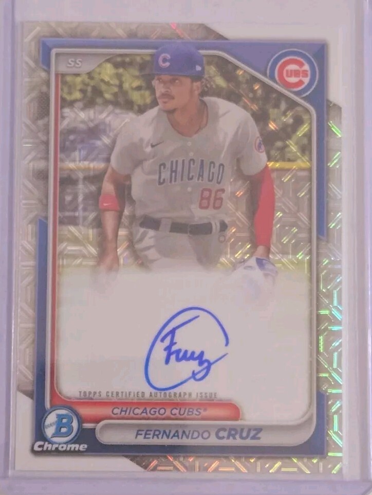 2024 Bowman Chrome Mega Box Mojo Auto - Fernando Cruz #BMA-FC Chicago ...