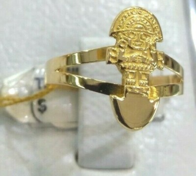 Solid Gold 18k - Peruvian tumi design ring | eBay