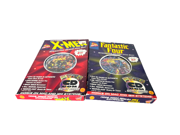 Marvel Comics X-Men Fantastic 4 Interactive CD-Rom Comic Books (2) | eBay