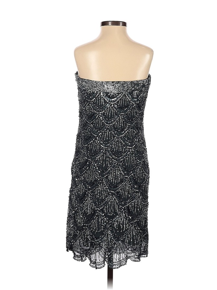 Basix Black Label Women Silver Cocktail Dress 4 | eBay
