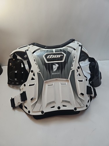 Thor Quadrant Chest Protector White/Black Motocross Adjustable Adult ...
