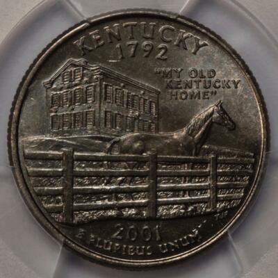 2001 PCGS MS65 Improperly Annealed Planchet Kentucky Quarter Mint Error ...
