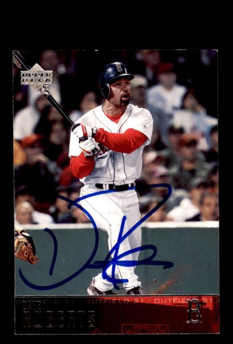 Signed Baseball Card Auto Dave Roberts 2004 Upper Deck #550 Boston Red ...