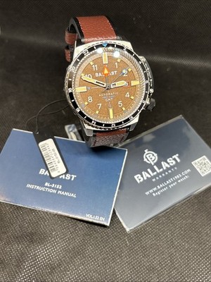 Ballast Torbay GMT Automatic Watch Brown Dial Model BL-3152-05 Super ...