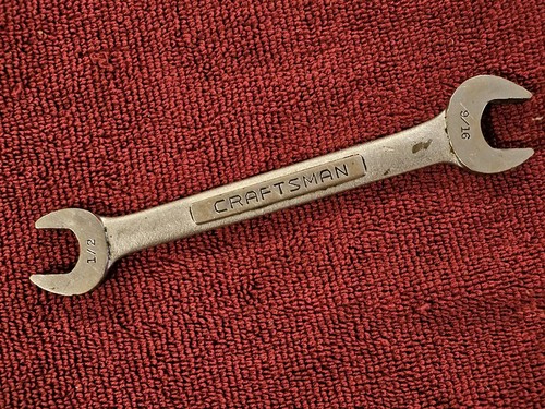 Vintage Craftsman USA 1/2" x 9/16" Open End Wrench -V Series- 44579 #2 ...