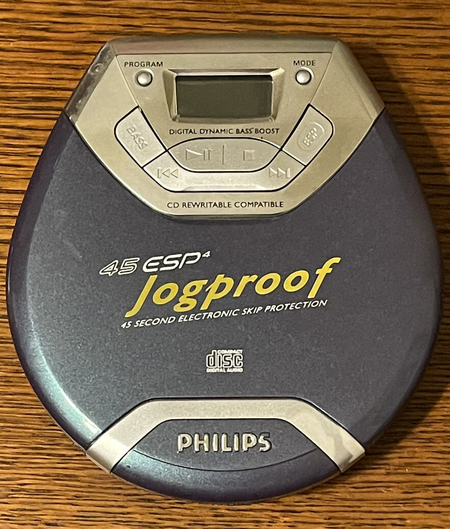 Philips Jogproof Portable CD Player 45 ESP 4 Model AX5018 Tested ...