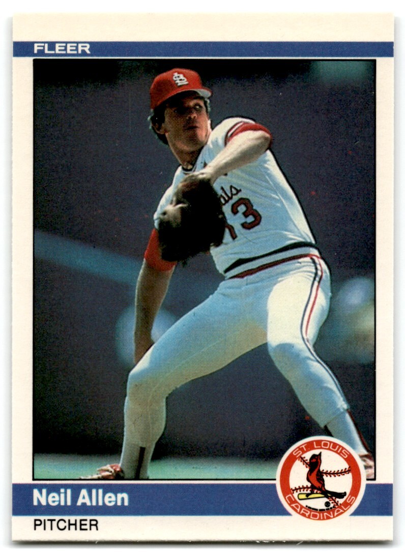 1984 Fleer Neil Allen St. Louis Cardinals #318 | eBay