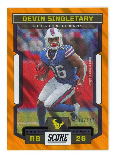 2023 Score #270 Devin Singletary #/565 - Houston Texans (D75) | eBay