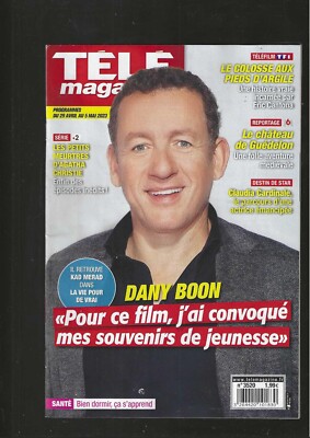TELE MAGAZINE-29 AVRIL 2023-Dany BOON/Eric CANTONA/Claudia CARDINALE ...