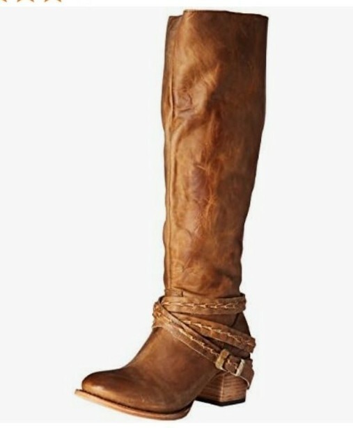 Freebird Canon Tall Belted Buckle Boots Size 7 - Gem