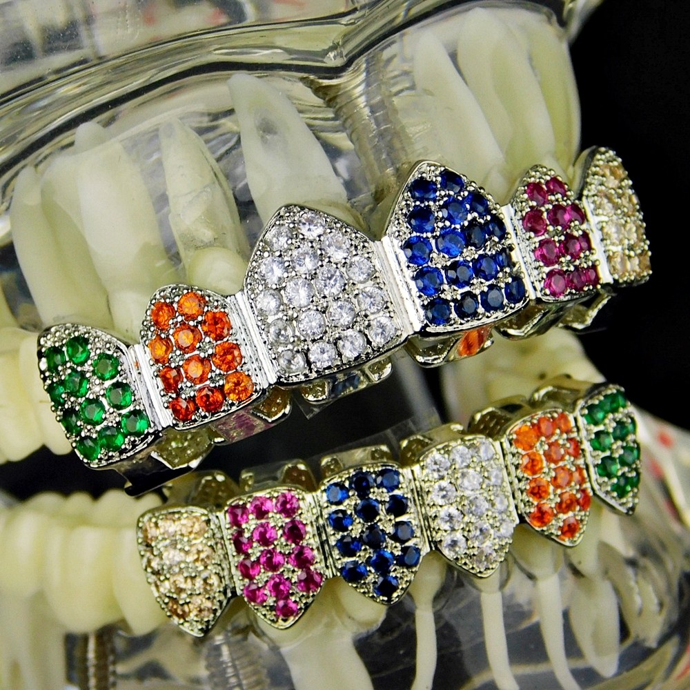 Rainbow Diamond Grillz