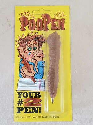 NASTY!! Realistic Looking Poop Pen Ballpoint Ink Pen Funny Prank Joke ...