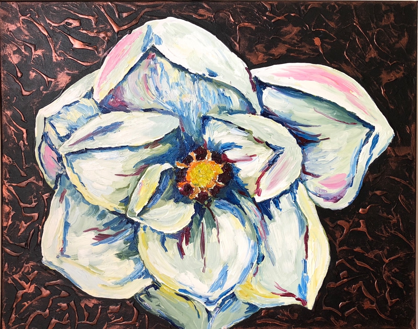 Abstract Magnolia Flower Painting | Best Flower Site